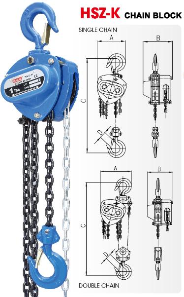 1 Tonne Manual Hand Chain Block For Building Trade Safe And Durable