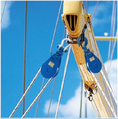 Powder Coated Single Sheave Block Pulley / 50T Heavy Duty Snatch Blocks