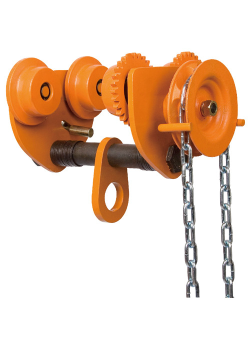 3 T Push Travel Trolley With Wheels Lubricated For Garage / Geared ...